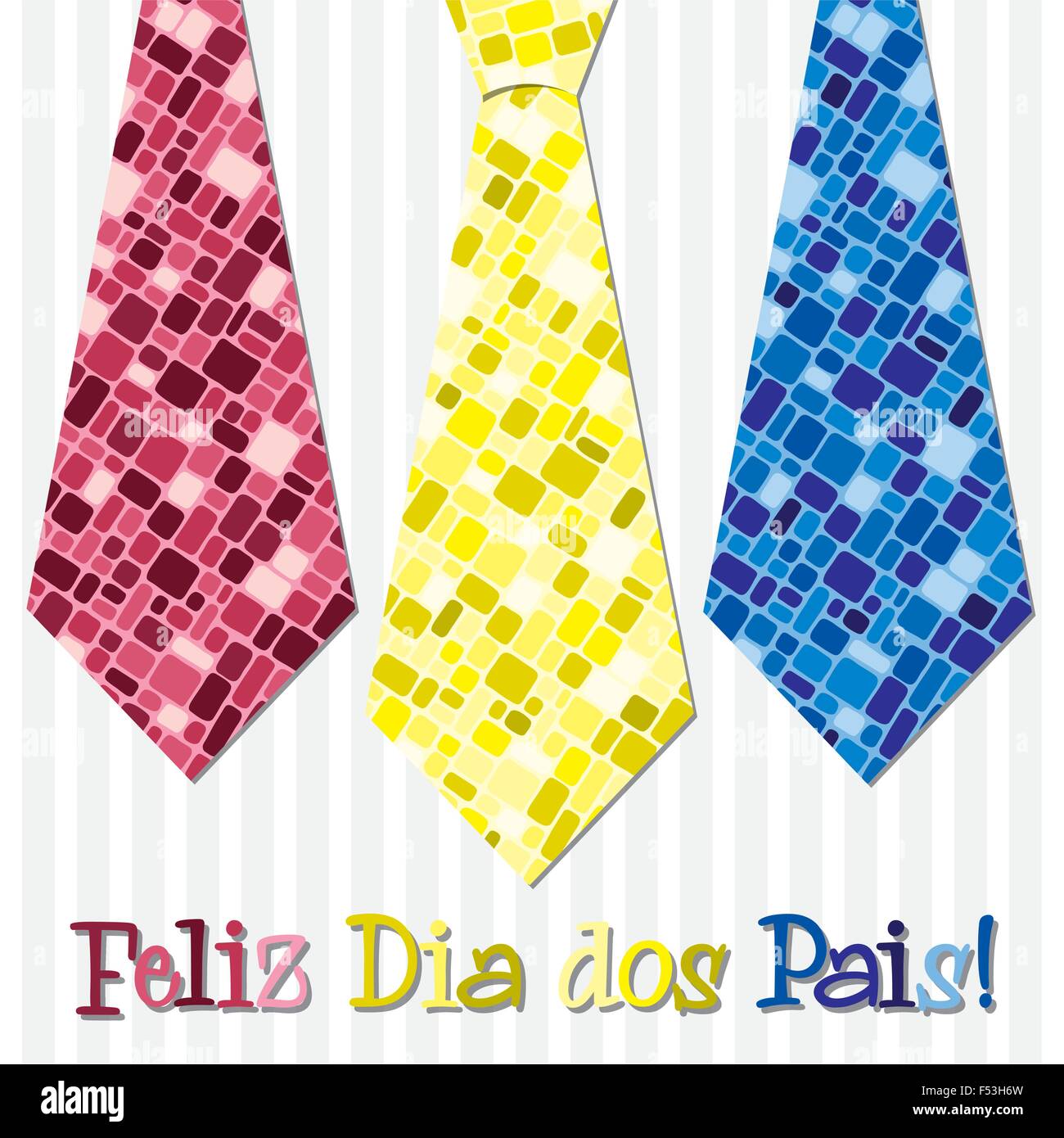 Father's Day tie card in vector format Stock Vector Image & Art - Alamy