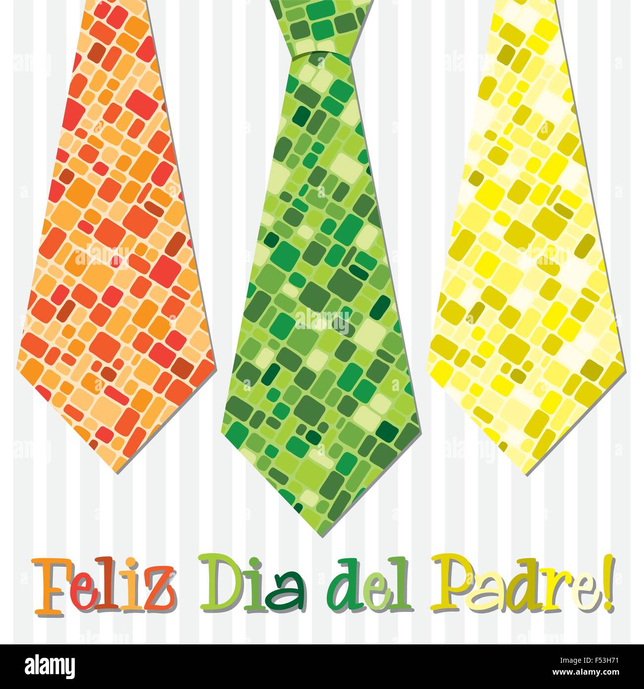 Father's Day tie card in vector format Stock Vector Image & Art - Alamy