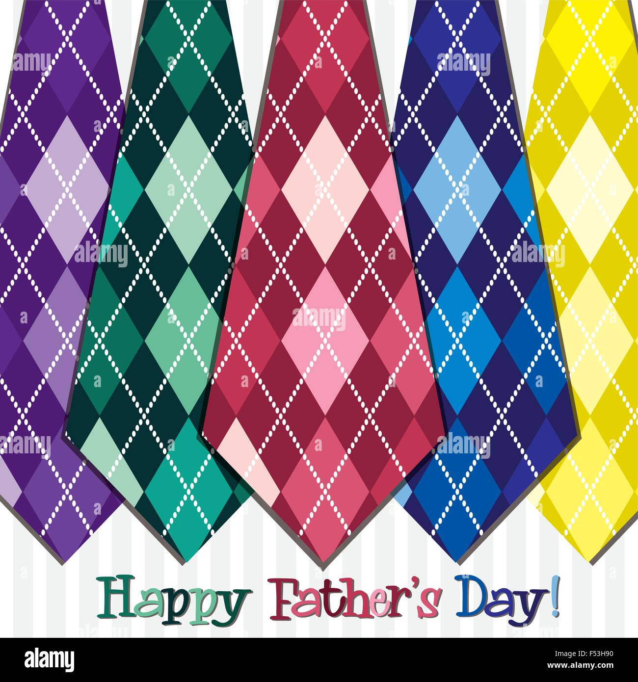 Father's Day tie card in vector format Stock Vector Image & Art - Alamy