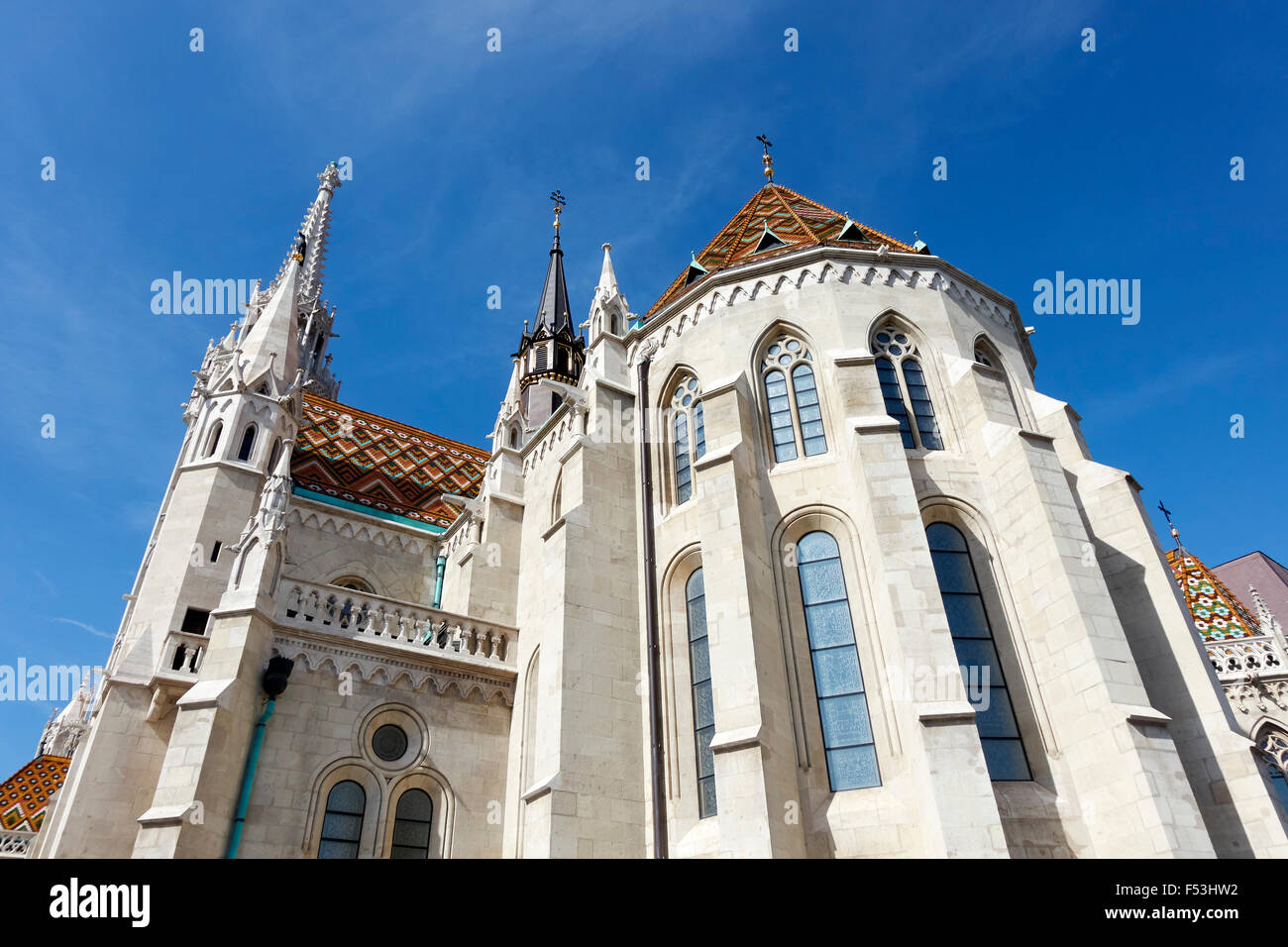 Matthias Church Matyas Templom, Castle Hill, Budapest, Hungary Stock ...