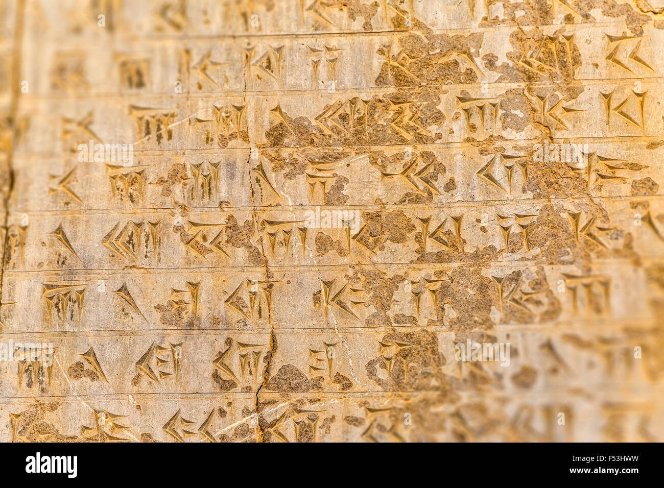 Cuneiform letters Persepolis Stock Photo - Alamy