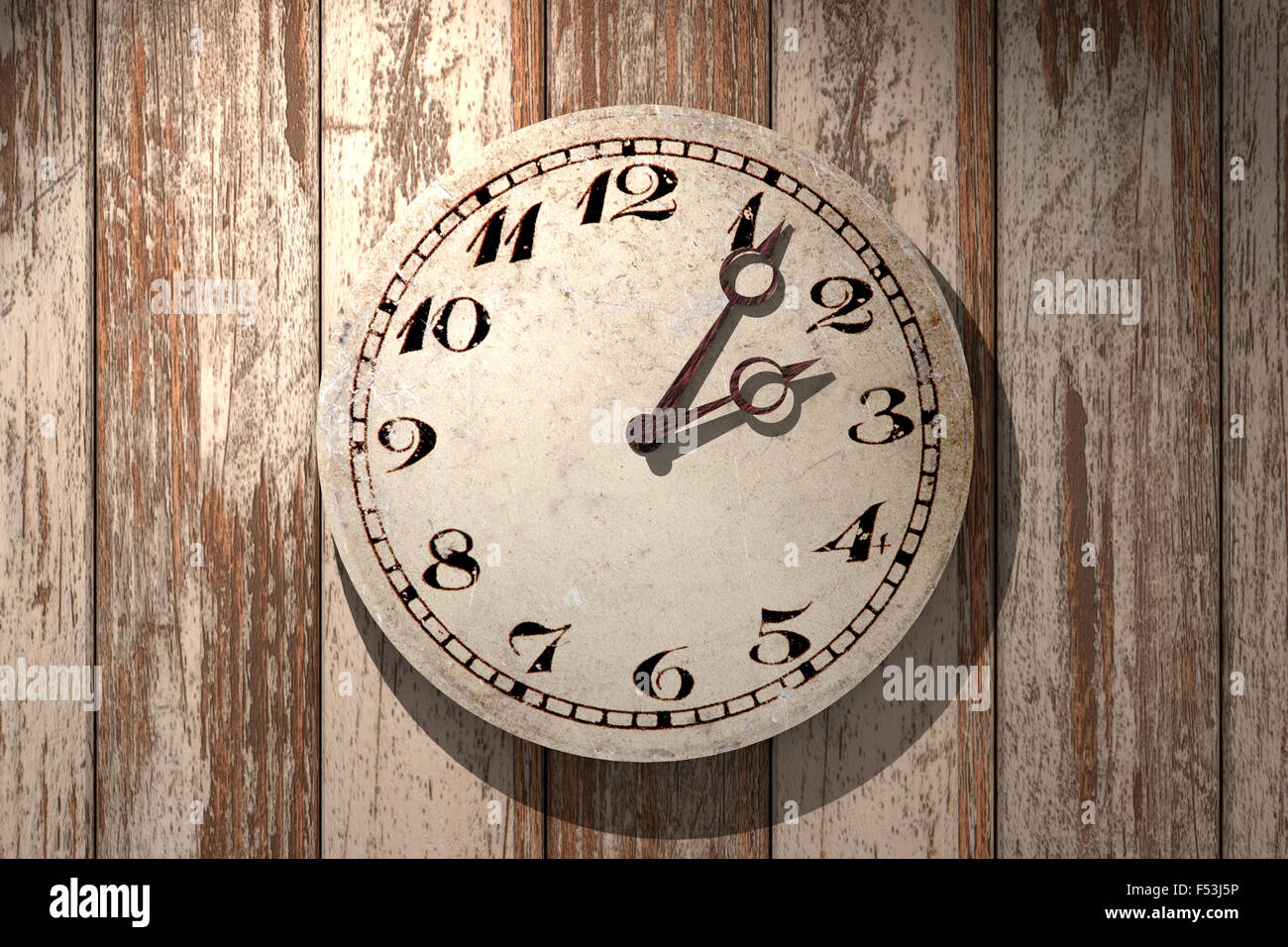 3d rendering old clock on hi-res stock photography and images - Alamy