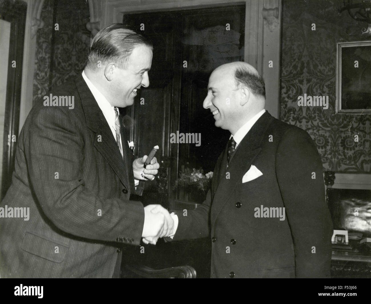 The Italian Minister Mario Scelba Stock Photo - Alamy