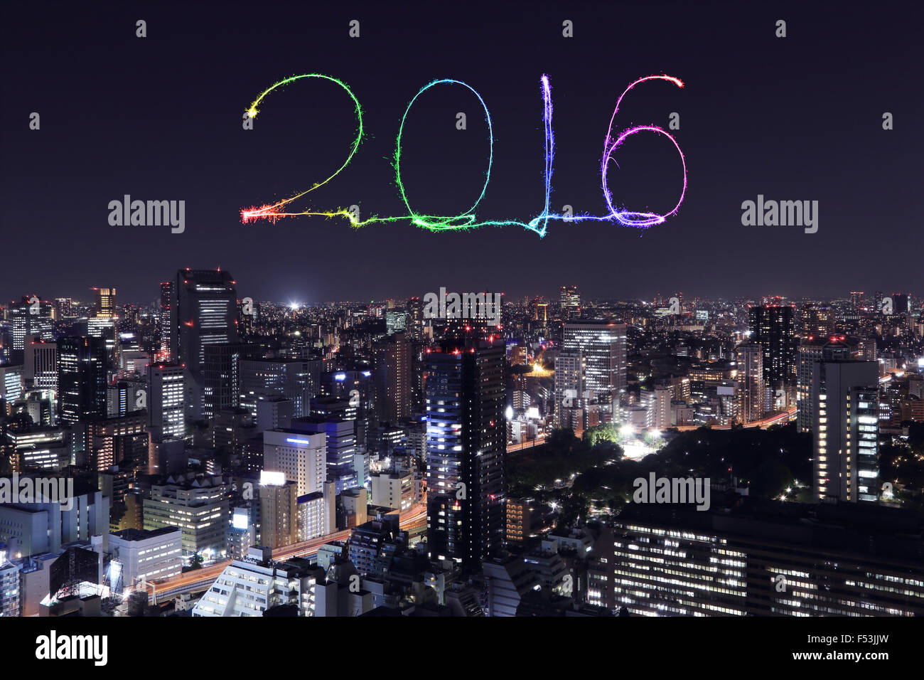 Tokyo new years eve fireworks hi-res stock photography and images - Alamy