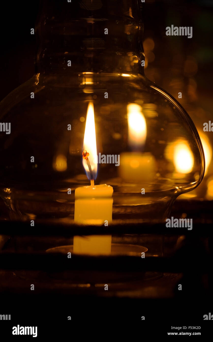 Glass lanterns with candles hi-res stock photography and images - Alamy