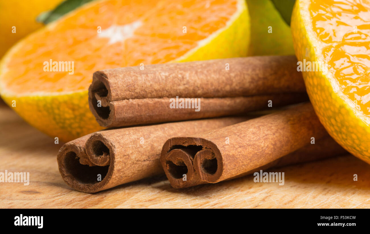 fruits with cinnamon Stock Photo - Alamy