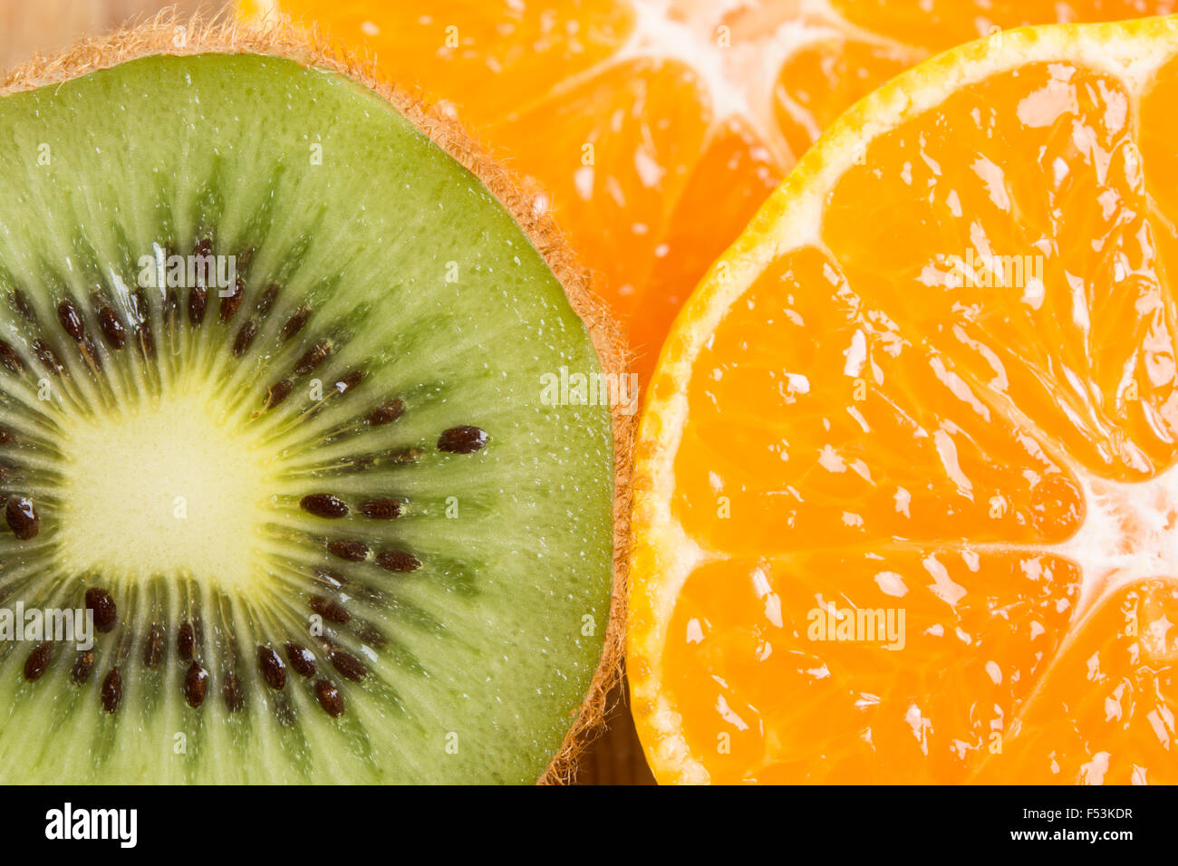 juicy citrus and green kiwi Stock Photo - Alamy