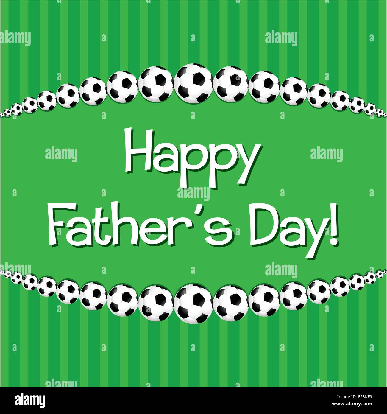 Soccer/ Football Father's Day card in vector format Stock Vector Image ...