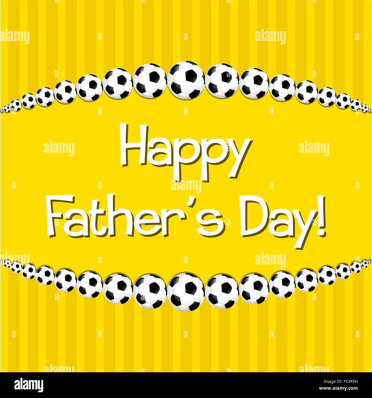 Soccer/ Football Father's Day card in vector format Stock Vector Image ...
