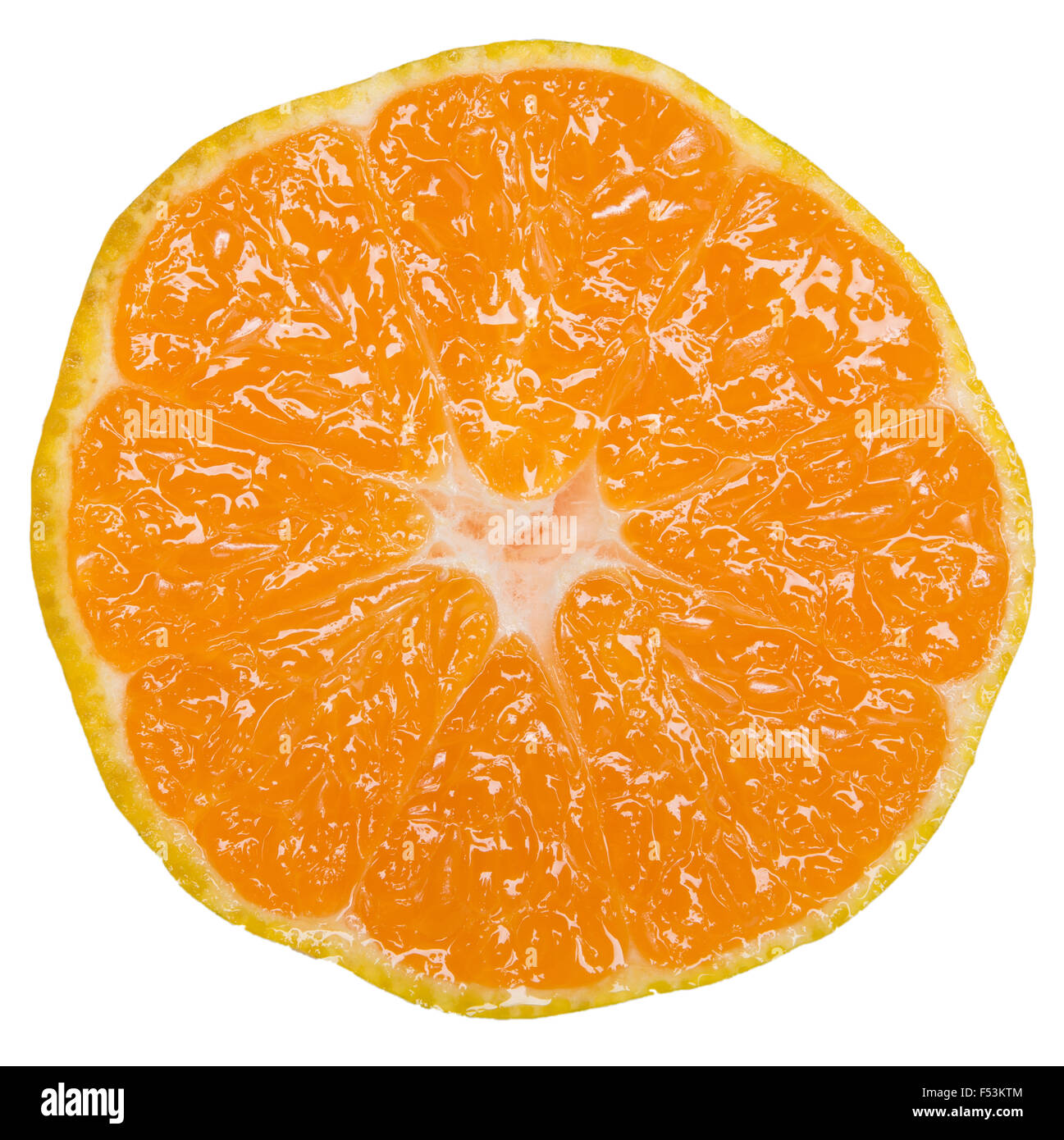 slice of juicy mandarin Stock Photo - Alamy