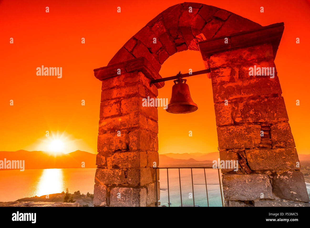 Bell in castle Stock Photo - Alamy