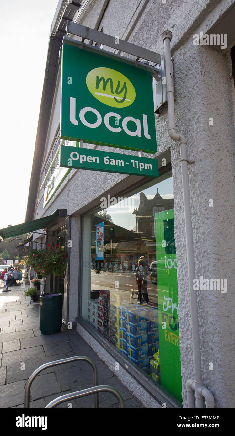 Windermere Cumbria 27th October 2015 Morrisons convenience stores under ...