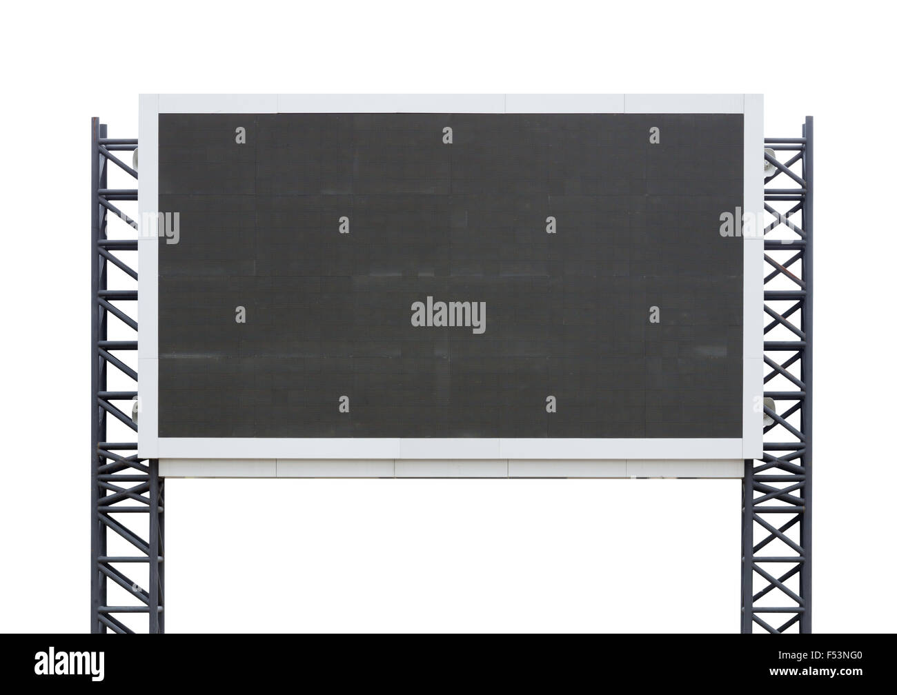 large sign board isolated on a white background (with clipping part ...
