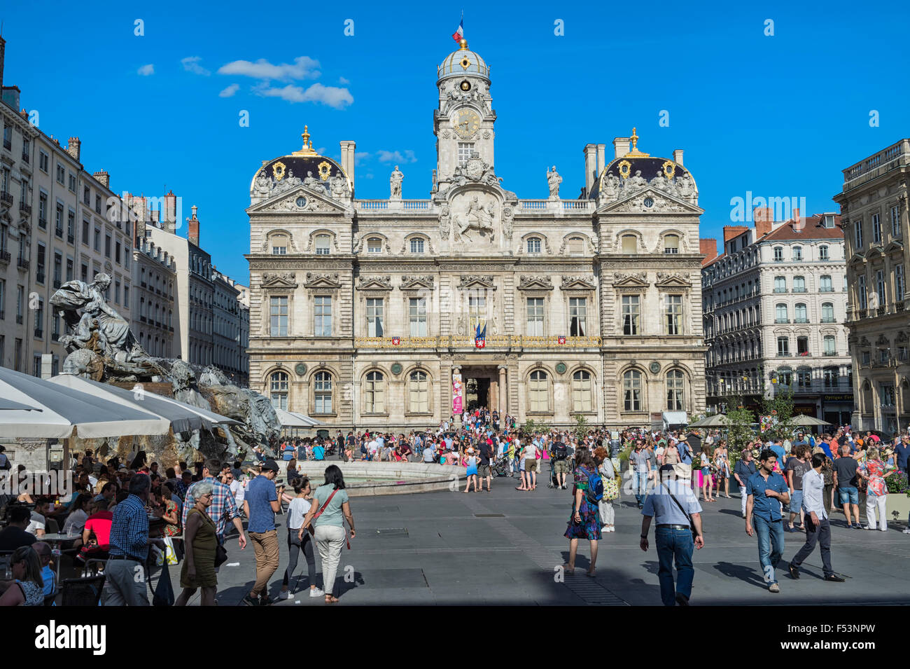 Place des Terreaux, Lyon, Rhone, France Stock Photo - Alamy