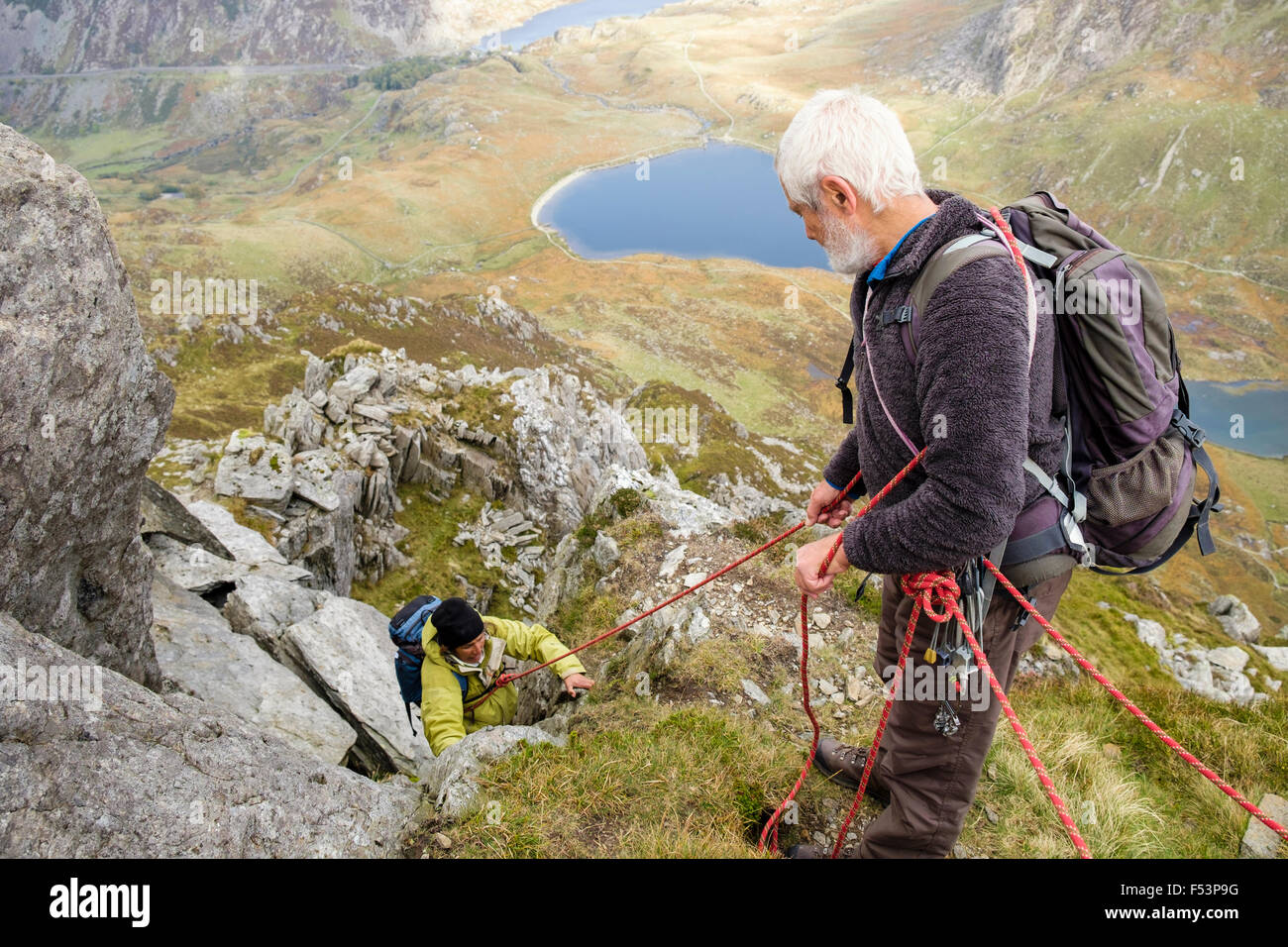 Mountain climbing rope hi-res stock photography and images - Alamy