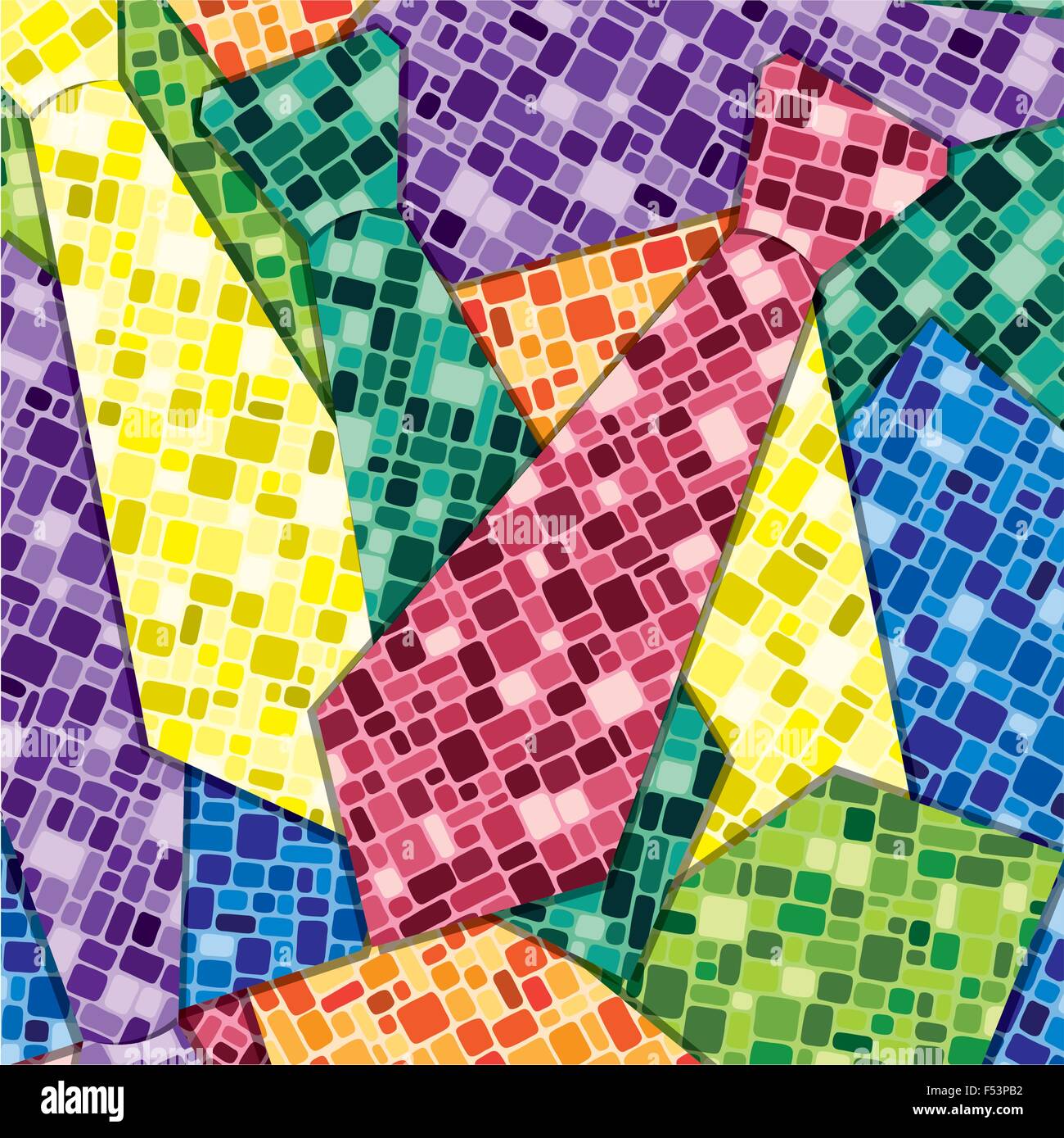 Retro neck tie card in vector format Stock Vector Image & Art - Alamy