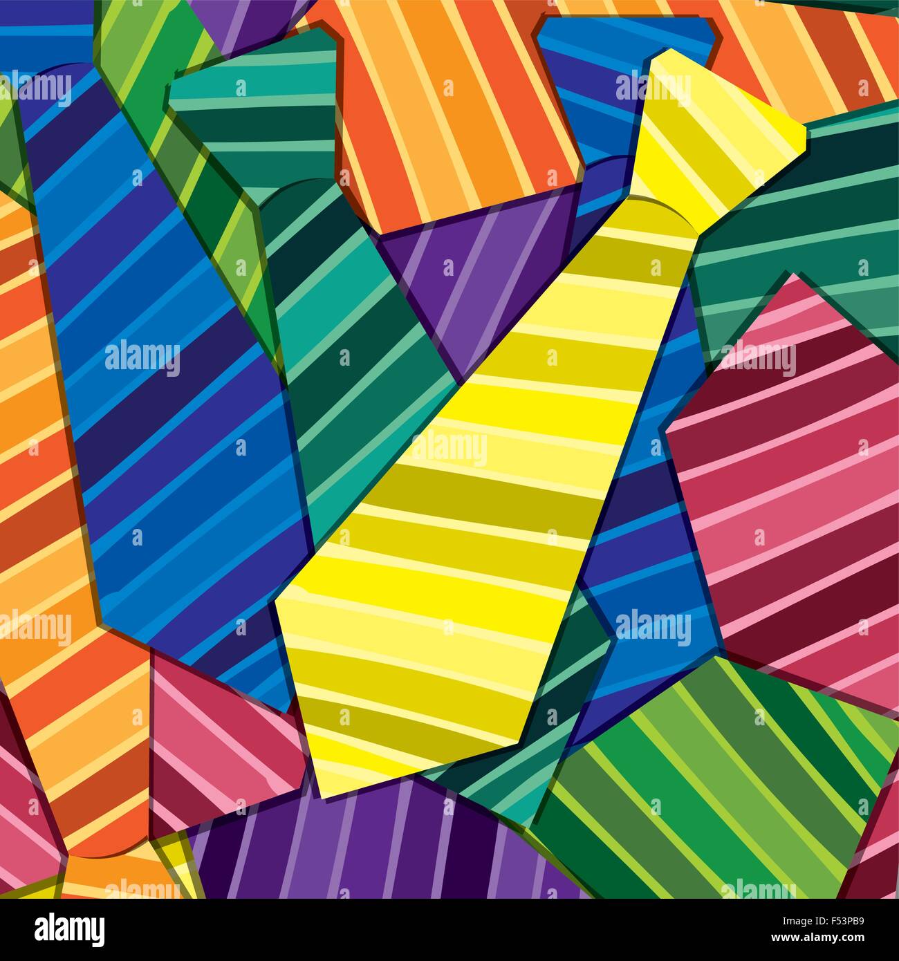 Retro neck tie card in vector format Stock Vector Image & Art - Alamy