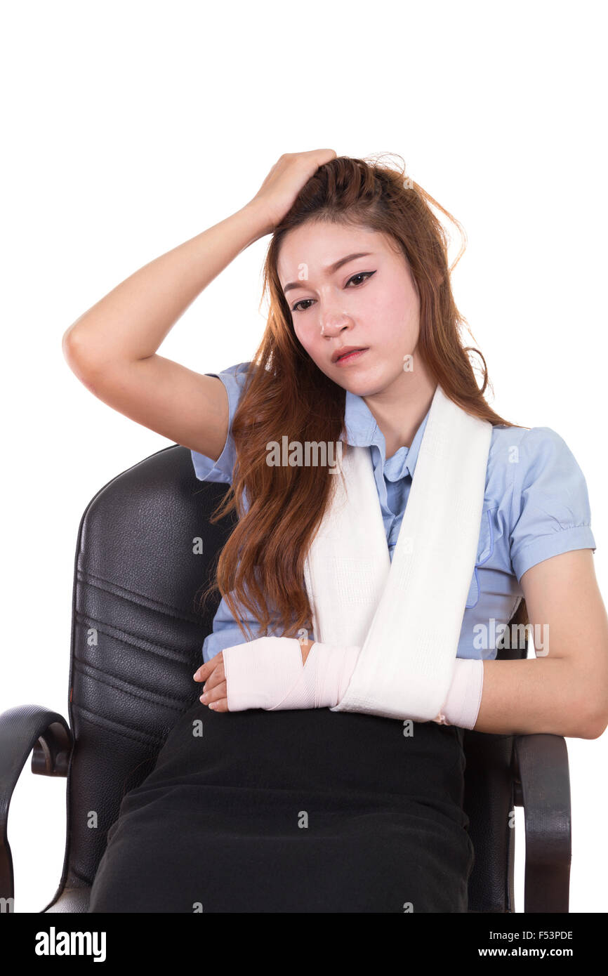 Woman with broken arm hi-res stock photography and images - Alamy