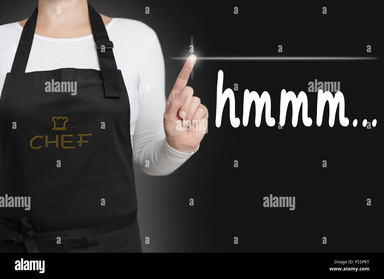 hmmm background cook operated touchscreen concept Stock Photo - Alamy