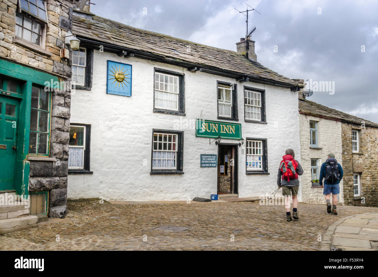 The Sun Inn in Dent a village in Dentdale Cumbria Stock Photo, Royalty ...