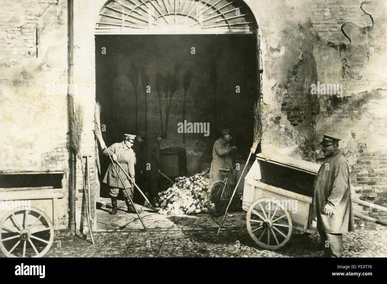 Waste disposal , Rome, Italy Stock Photo - Alamy