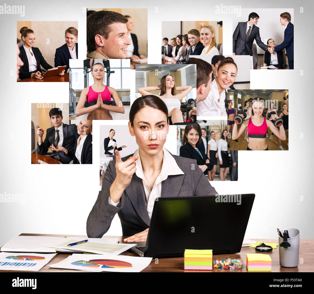 Business collage hi-res stock photography and images - Alamy