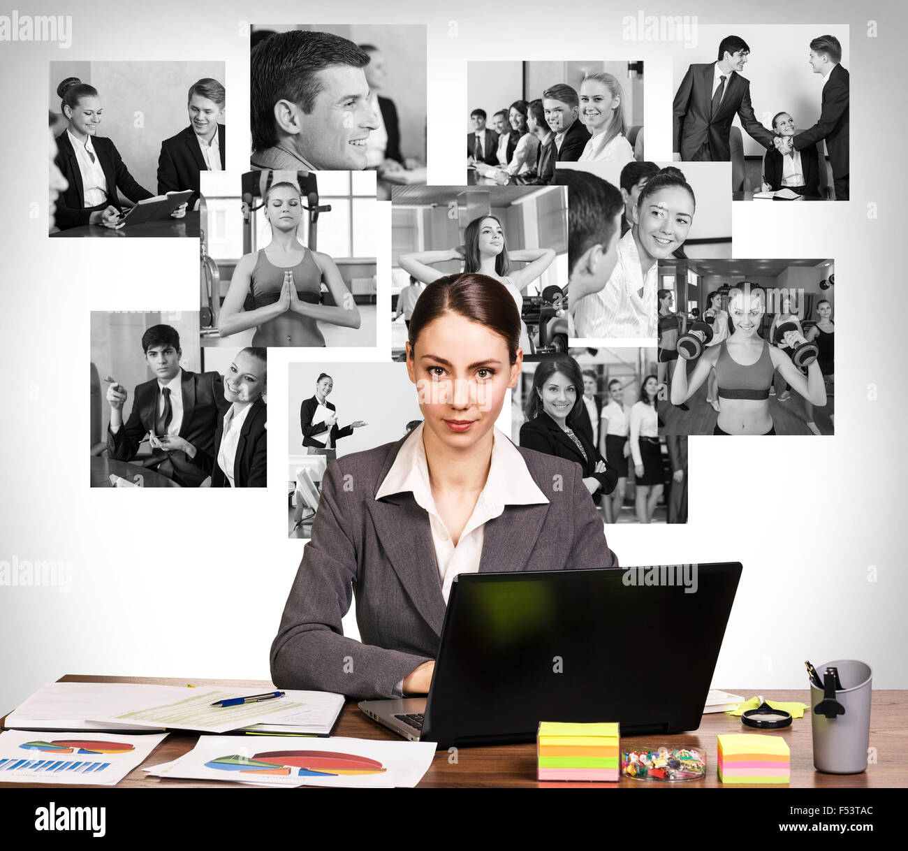 Business collage collage business people hi-res stock photography and ...