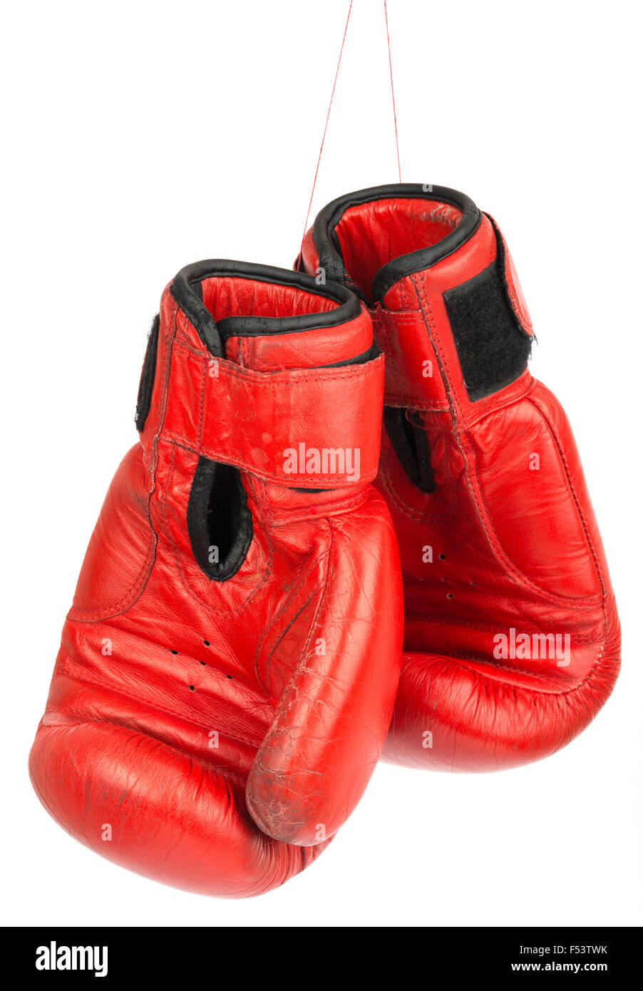 Red boxing gloves Stock Photo - Alamy