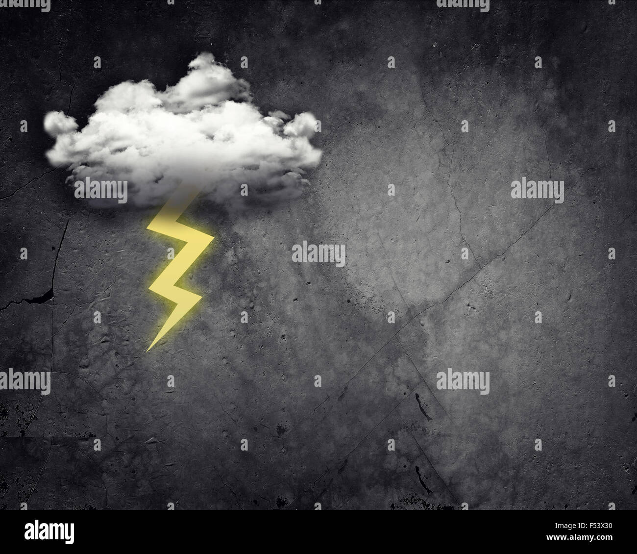 Cloud with lightning Stock Photo - Alamy