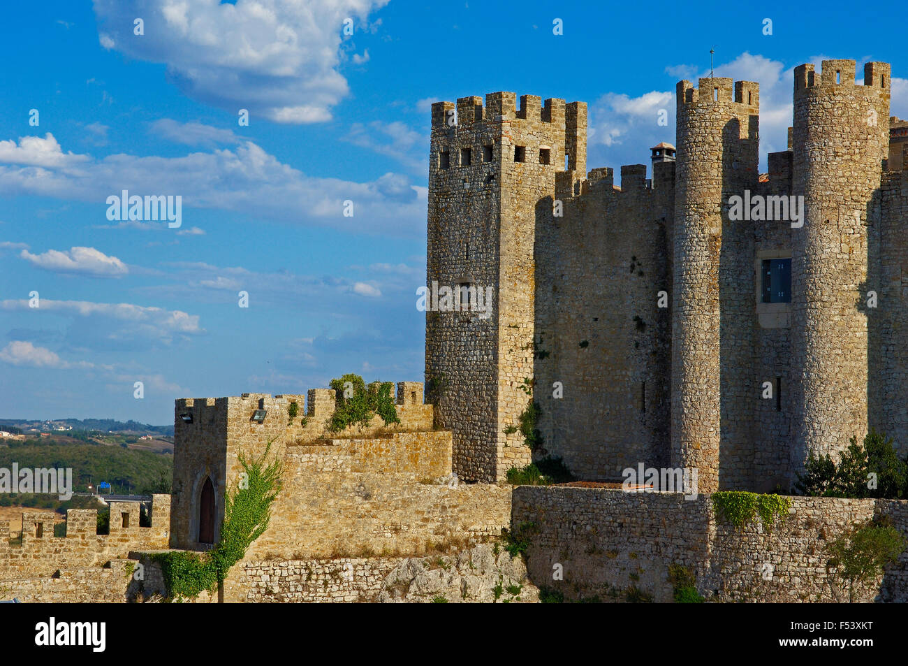 Obidos castle ( now hotel-Pousada), Obidos, Leiria distric, Estremadura ...