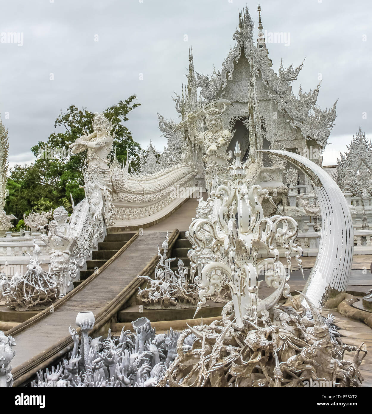 Modern temple wat rong khun hi-res stock photography and images - Alamy