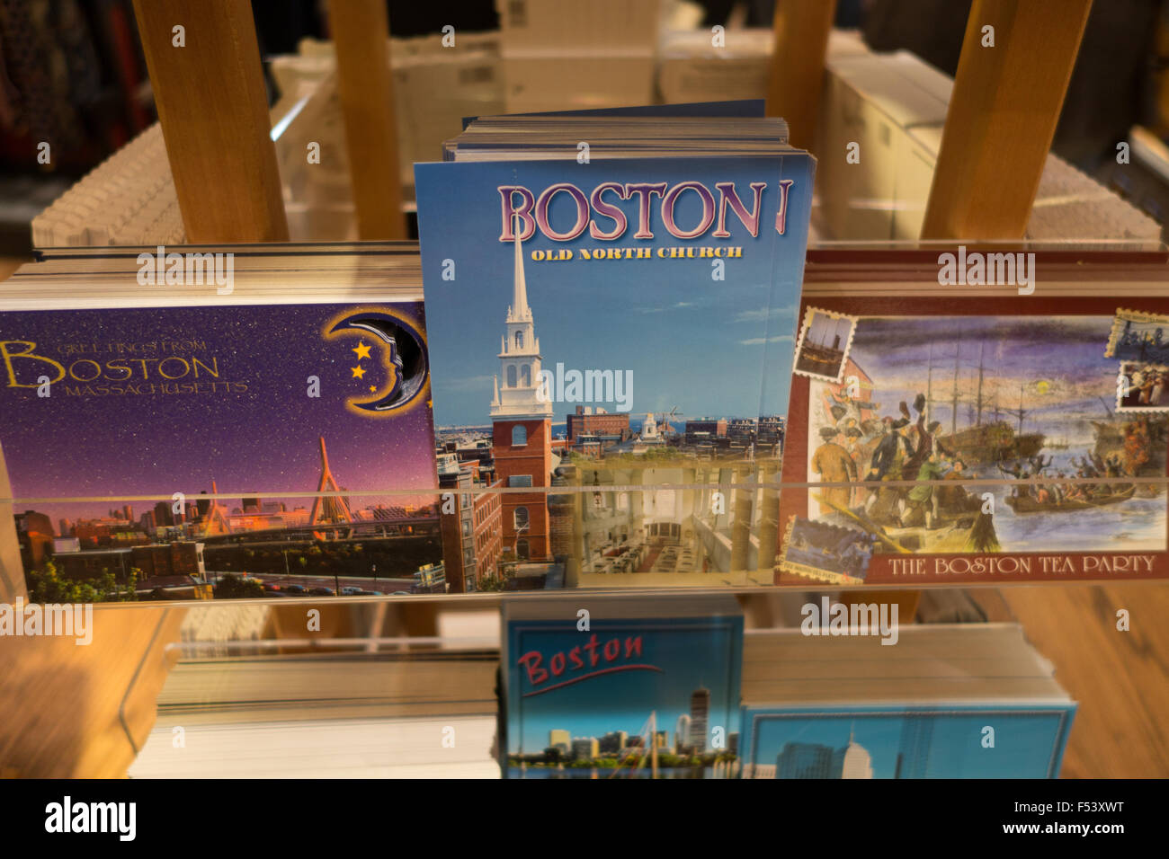 boston post card Stock Photo - Alamy
