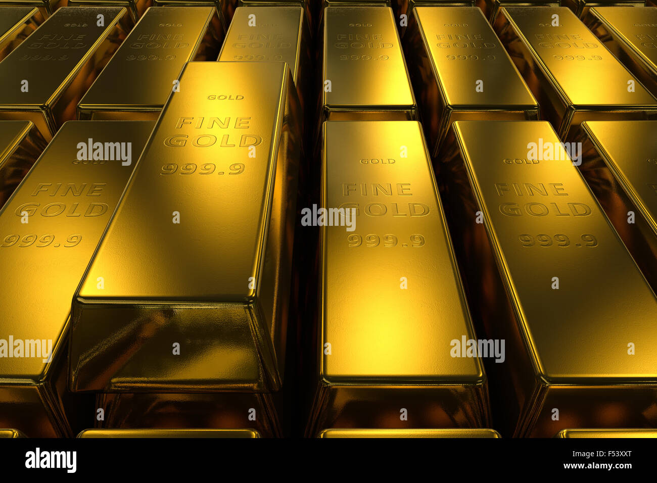 Gold bars three dimension concept millionaire business Background Stock ...