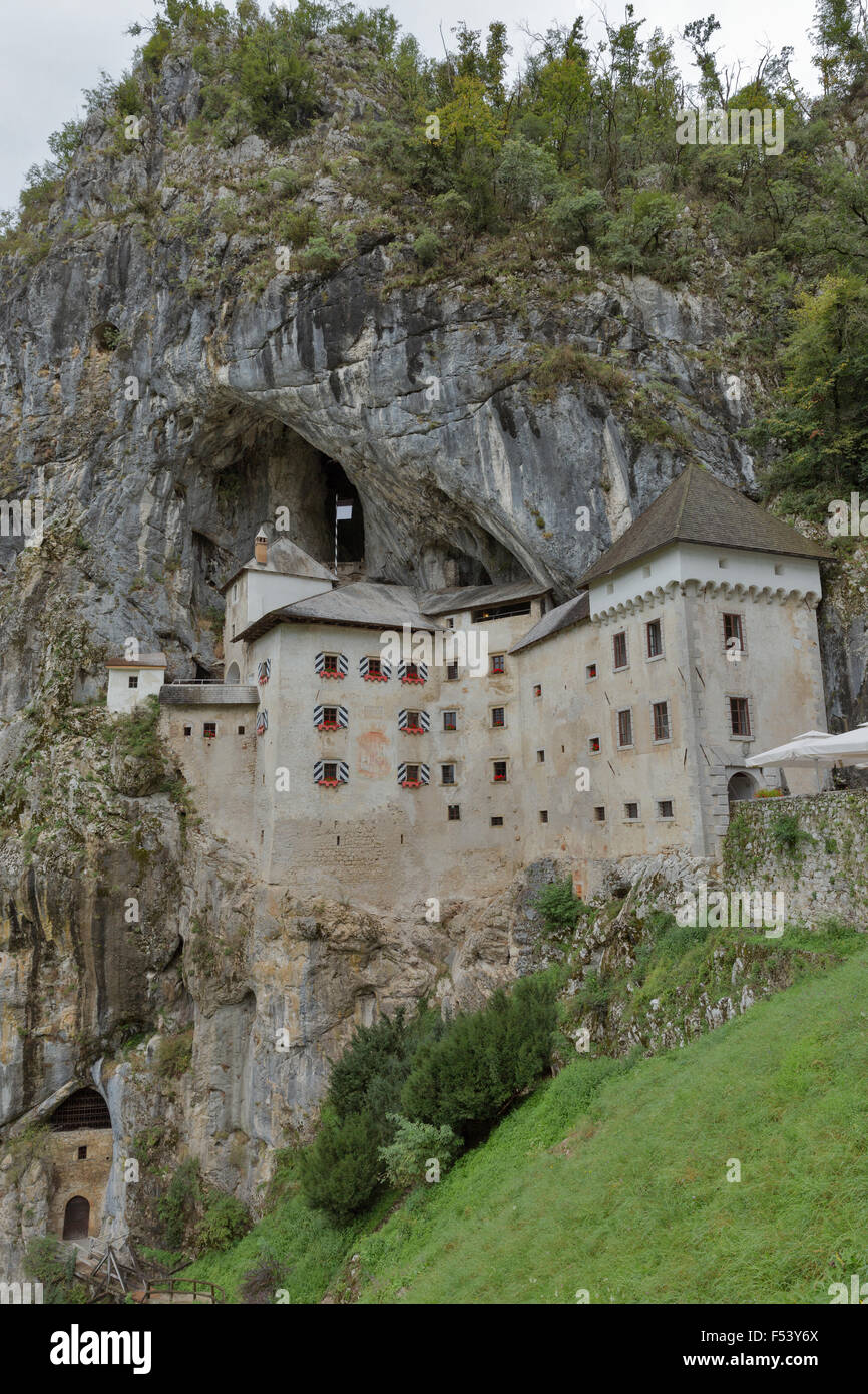 Ancient Predjama Castle in Postojna Cave, Slovenia Stock Photo - Alamy