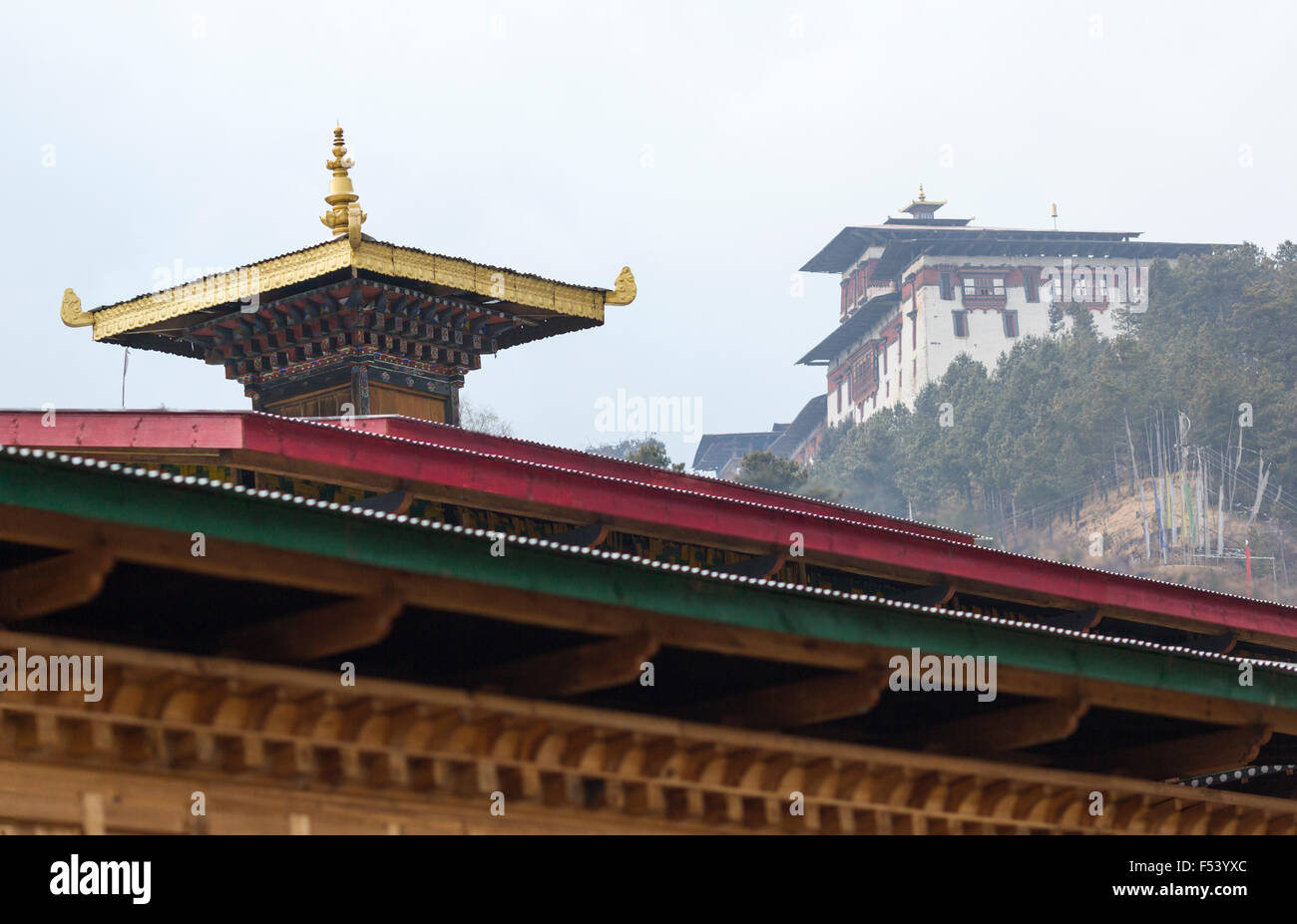 Jakar temple and dzong, Bumthang, Bhutan Stock Photo - Alamy