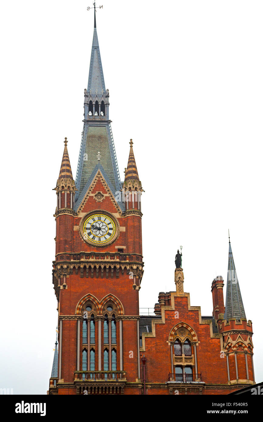 old architecture in london england windows and brick exterior wall ...