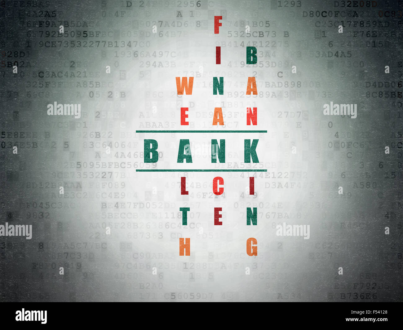 Banking concept: Bank in Crossword Puzzle Stock Photo - Alamy