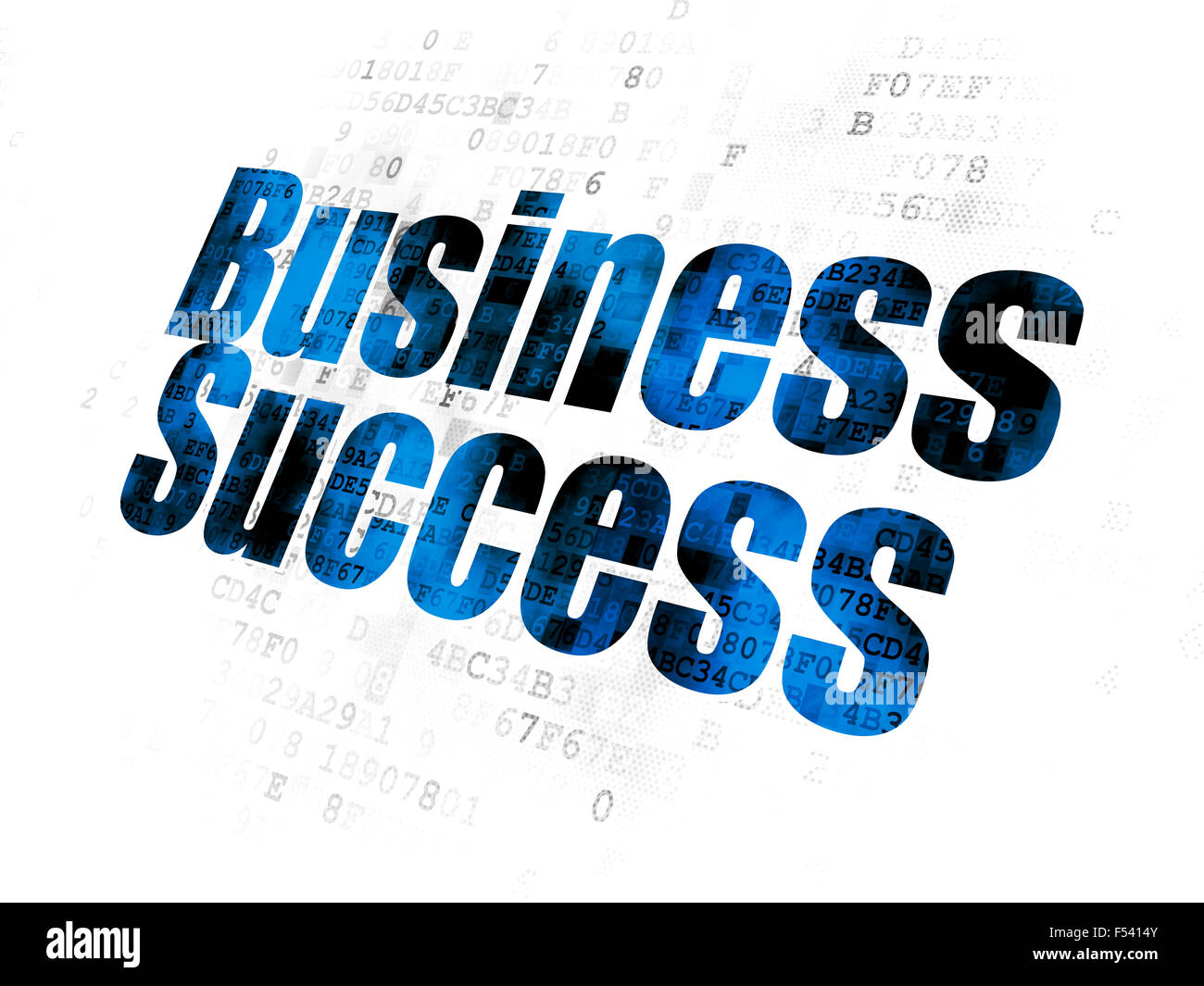 Business concept: Business Success on Digital background Stock Photo ...