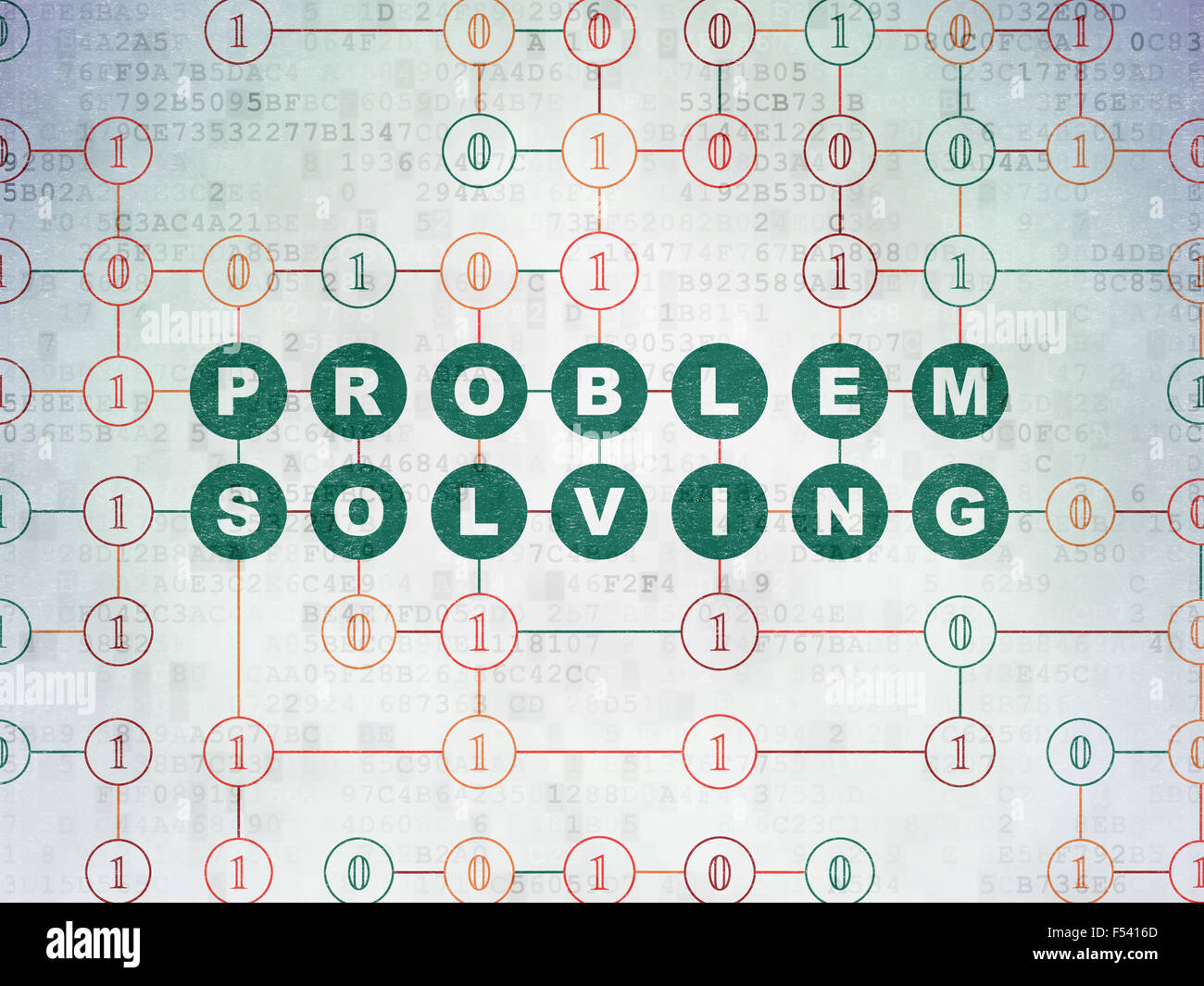 Finance concept: Problem Solving on Digital Paper background Stock Photo - Alamy