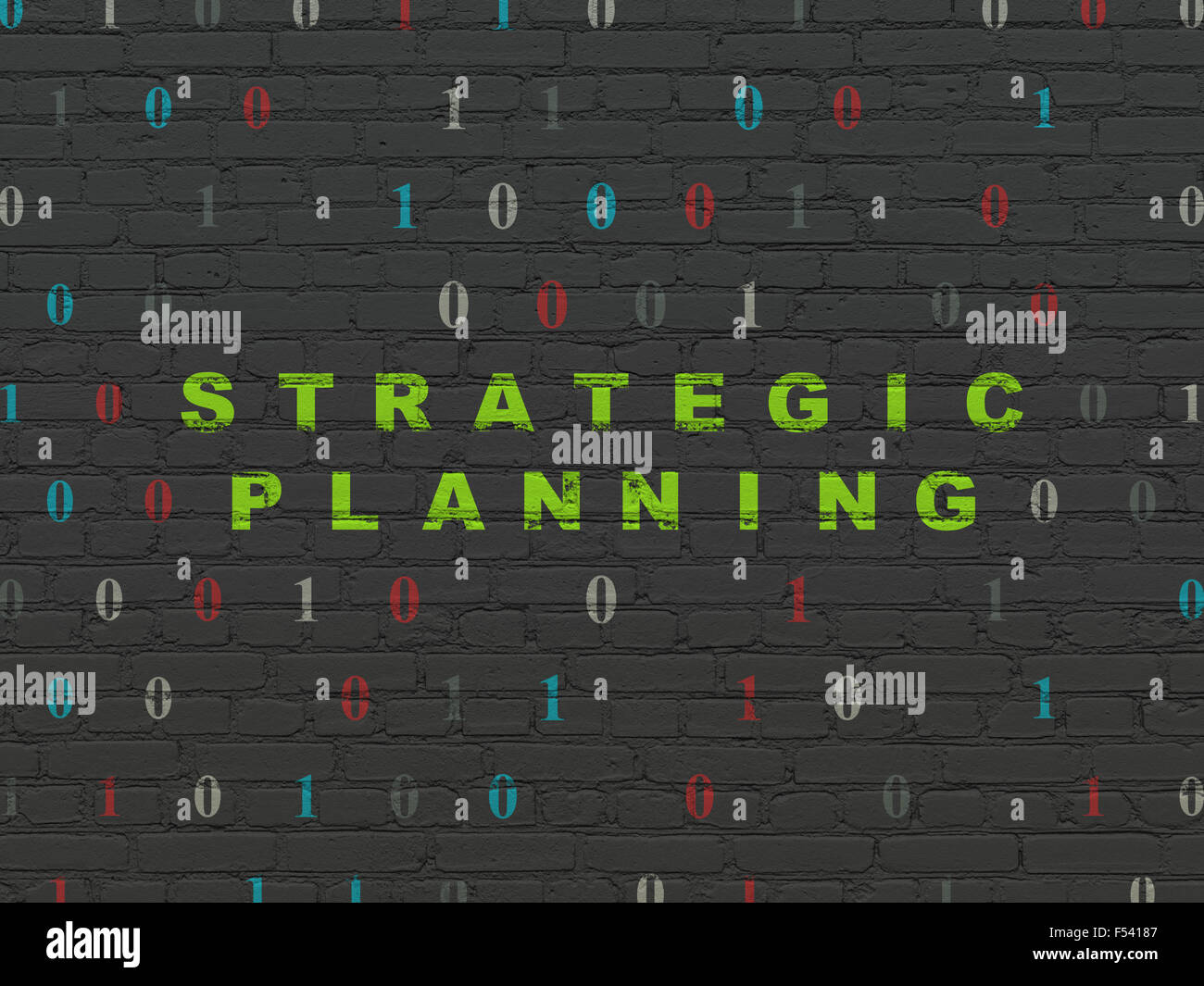 Business concept: Strategic Planning on wall background Stock Photo - Alamy