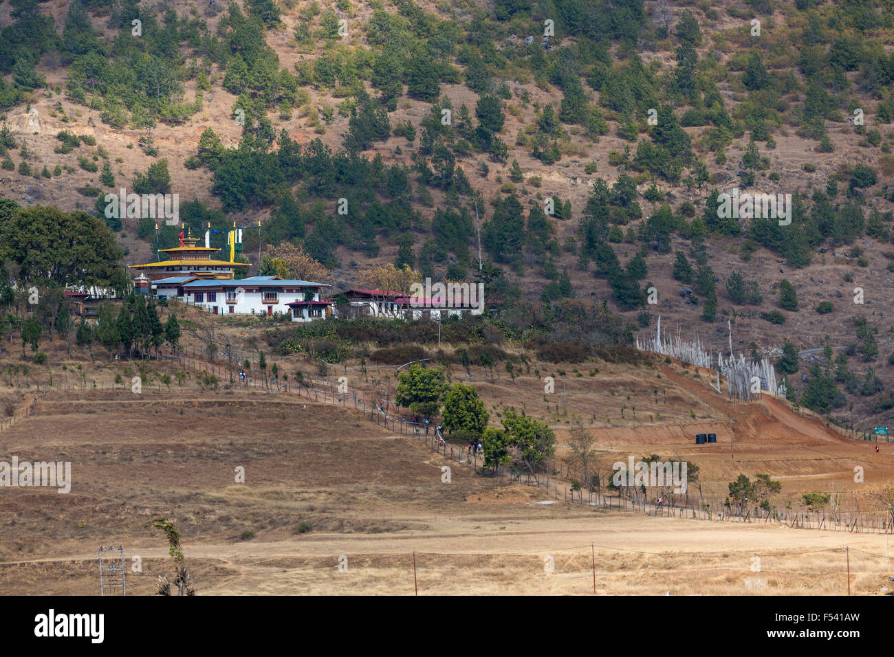 Chimi Lhakhang near Lobesa, Punakha, Bhutan Stock Photo - Alamy