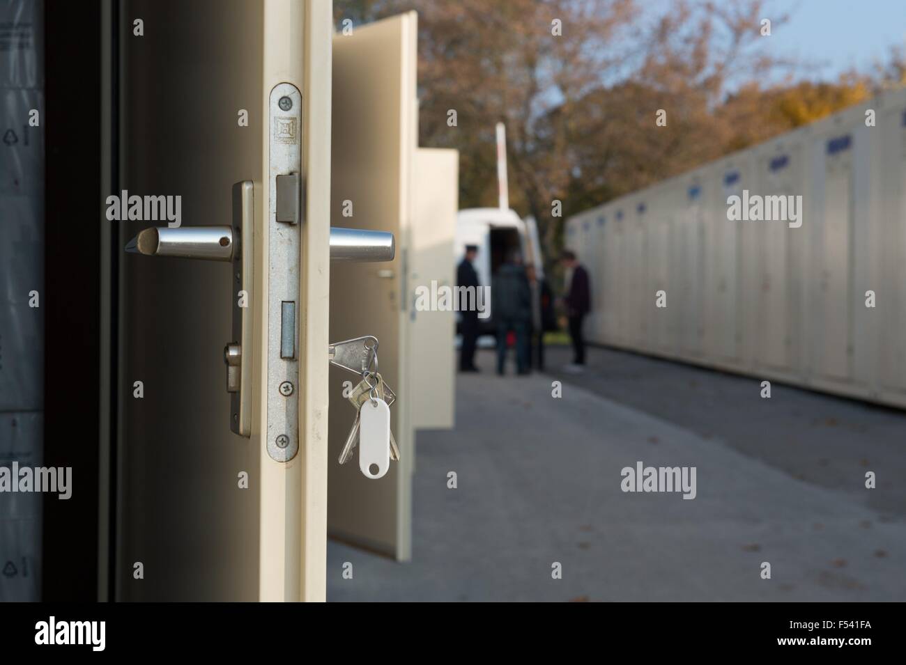 Housing containers for refugees hi-res stock photography and images - Alamy