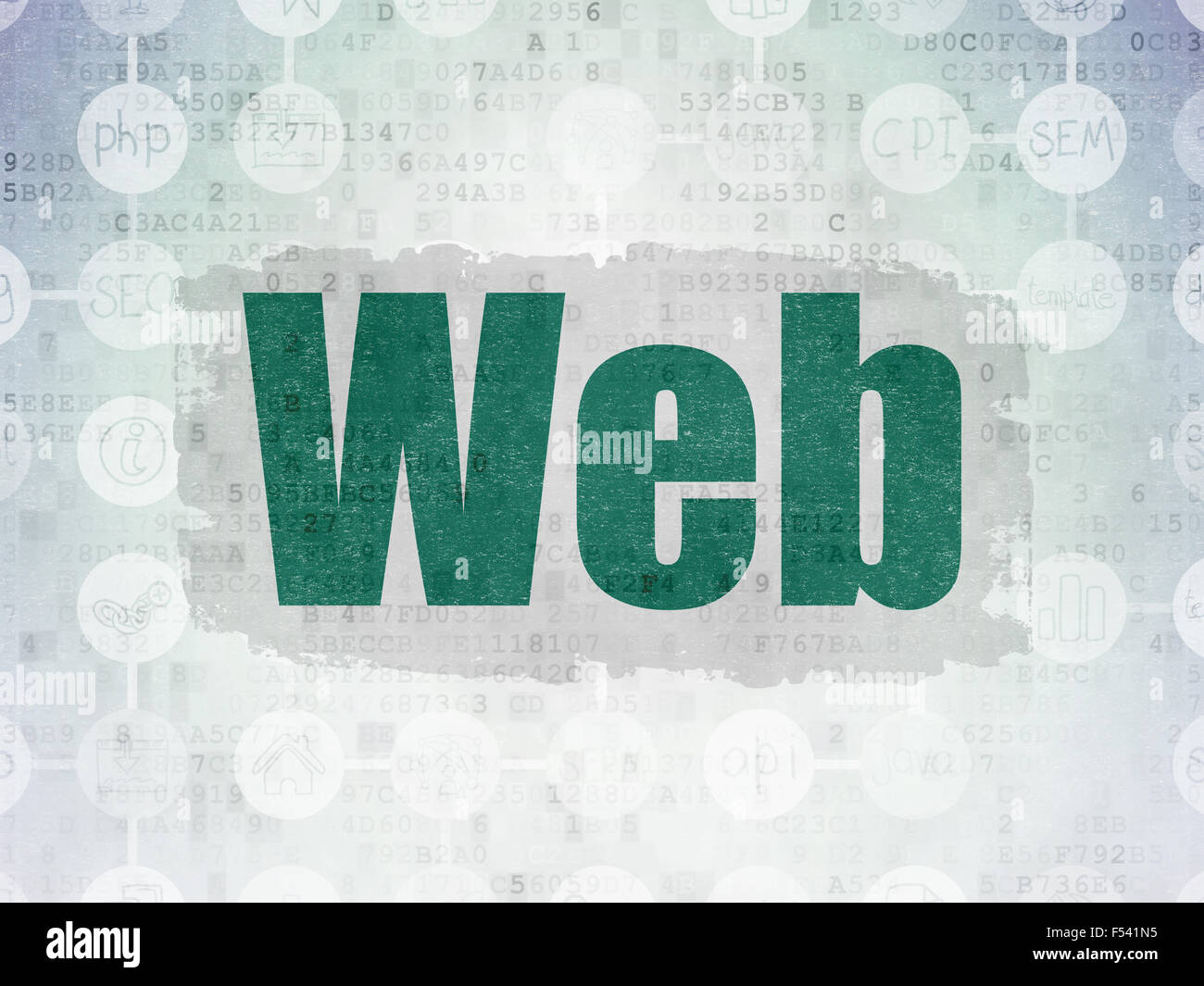 Web design concept: Web on Digital Paper background Stock Photo - Alamy