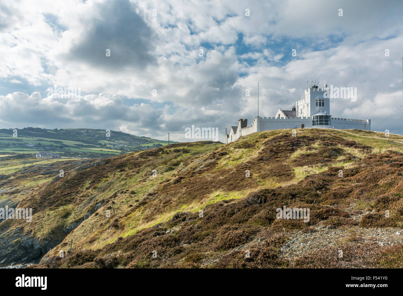 Point Lynas lighthouse, Porth Eilian, Isles of Anglesey, North Wales ...
