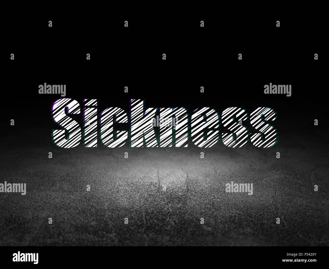 Health concept: Sickness in grunge dark room Stock Photo - Alamy