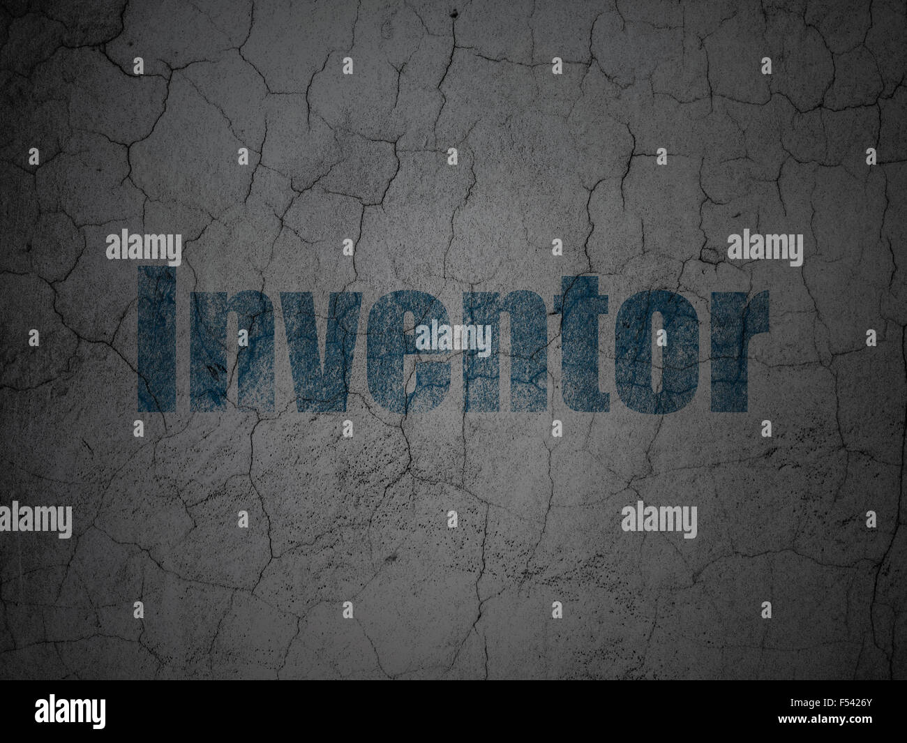 Science concept: Inventor on grunge wall background Stock Photo - Alamy