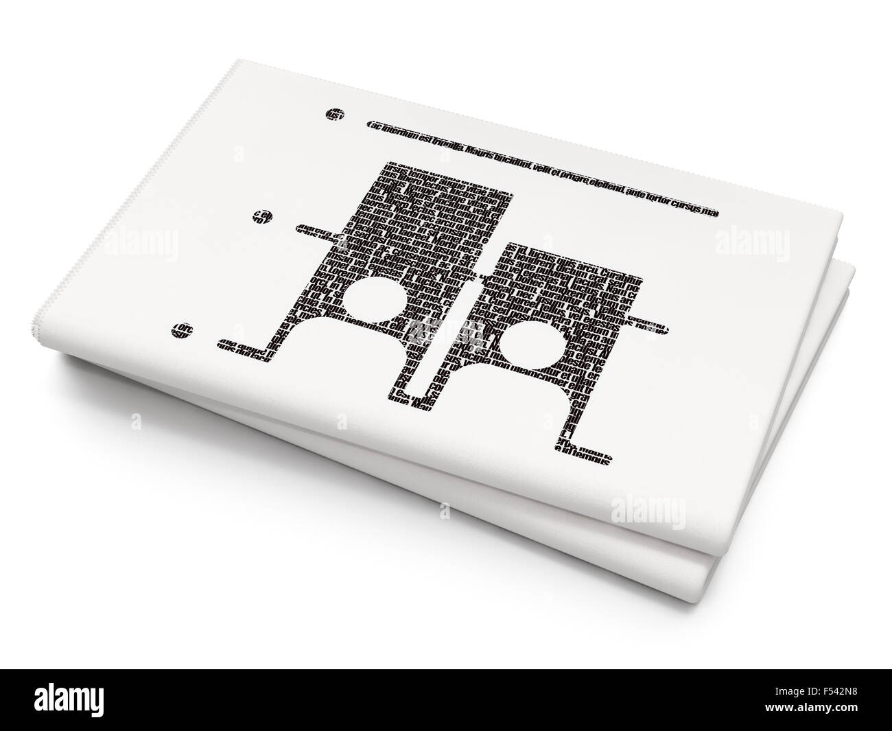 Politics concept: Election on Blank Newspaper background Stock Photo ...