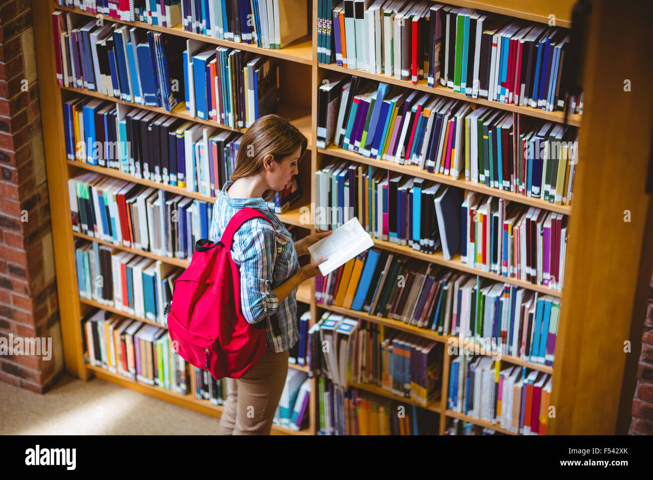 Mature student picking book hi-res stock photography and images - Alamy