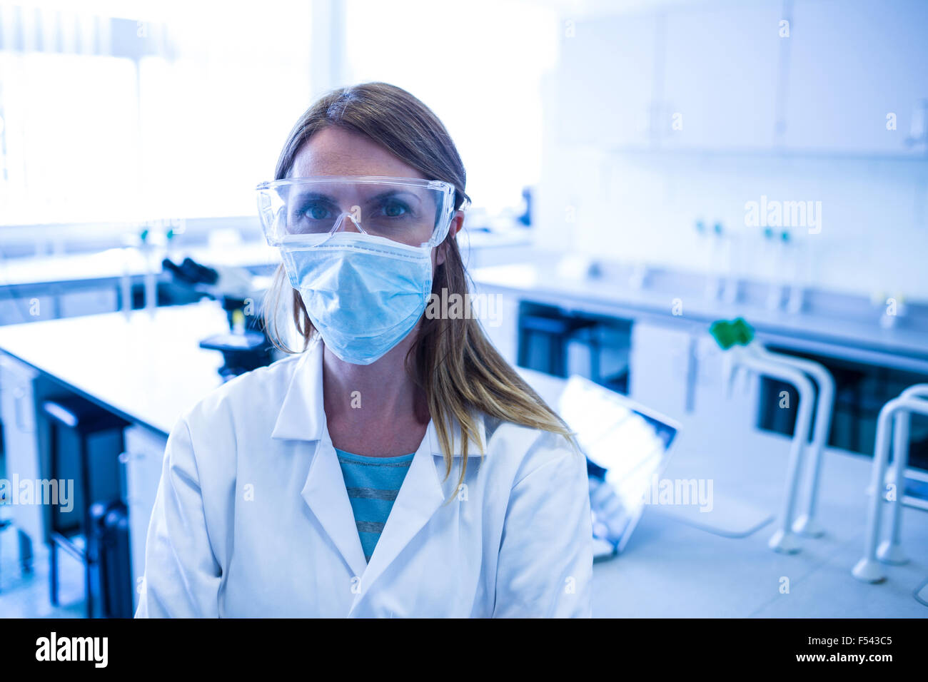 Scientist looking at the camera Stock Photo - Alamy
