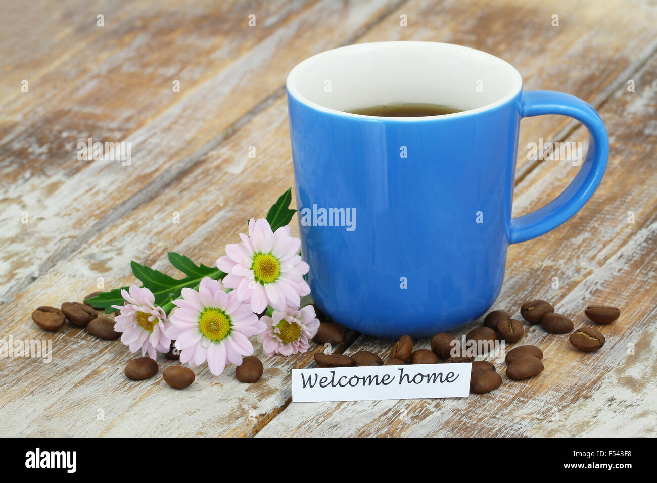 Welcome home coffee flower hi-res stock photography and images - Alamy